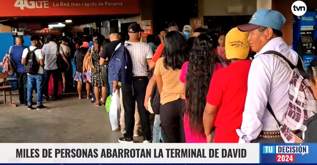 Elecciones en Panamá: Terminal de David registra gran movimiento de ...