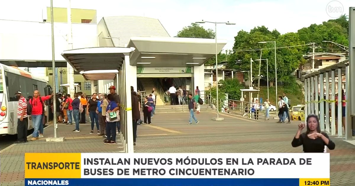 Paradas de buses: Instalan nuevas casetas en la estación Cincuentenario ...