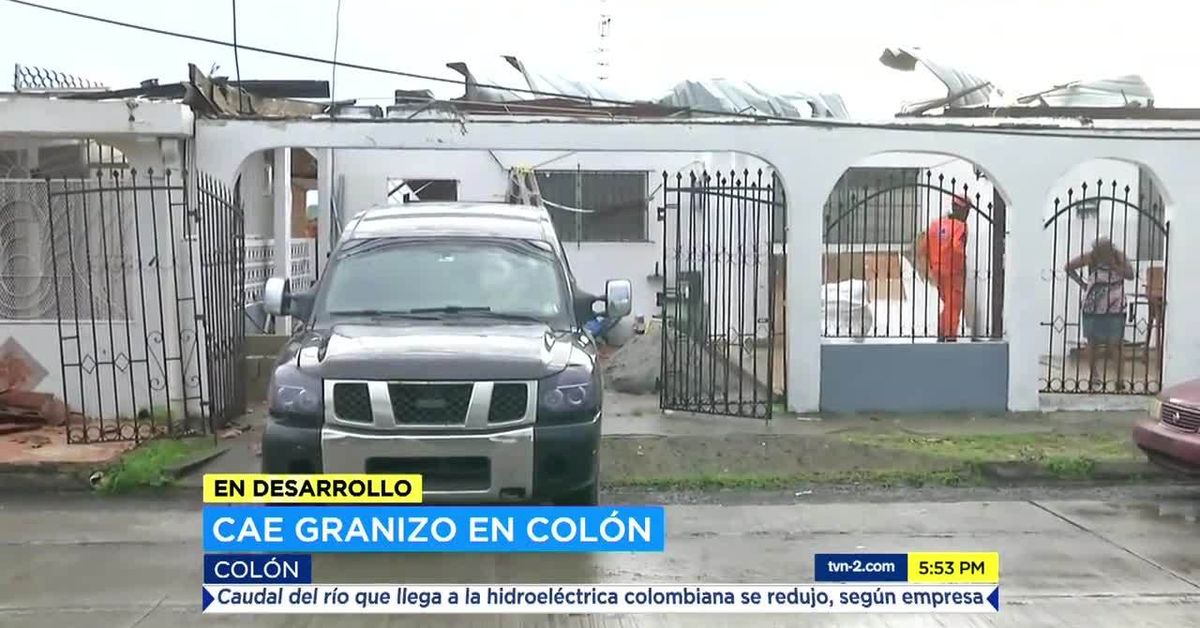 Cae granizo en Puerto Pilón, Colón - Provincias | Tvn Panamá