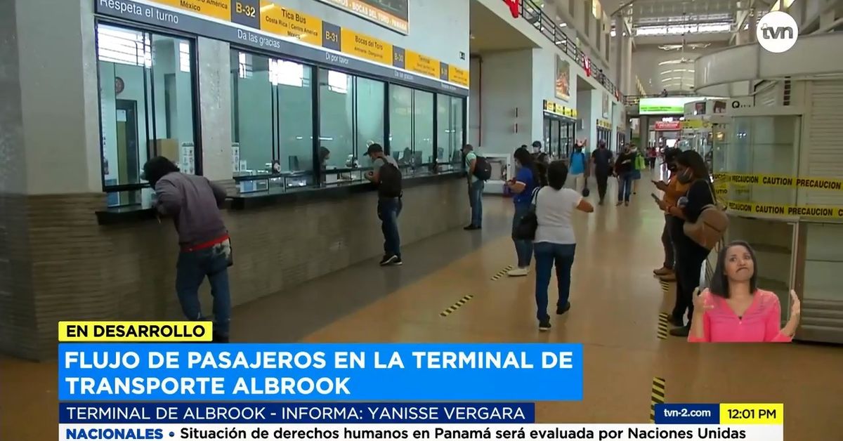 Bajo movimiento de pasajeros en la Terminal de Transporte de Albrook ...