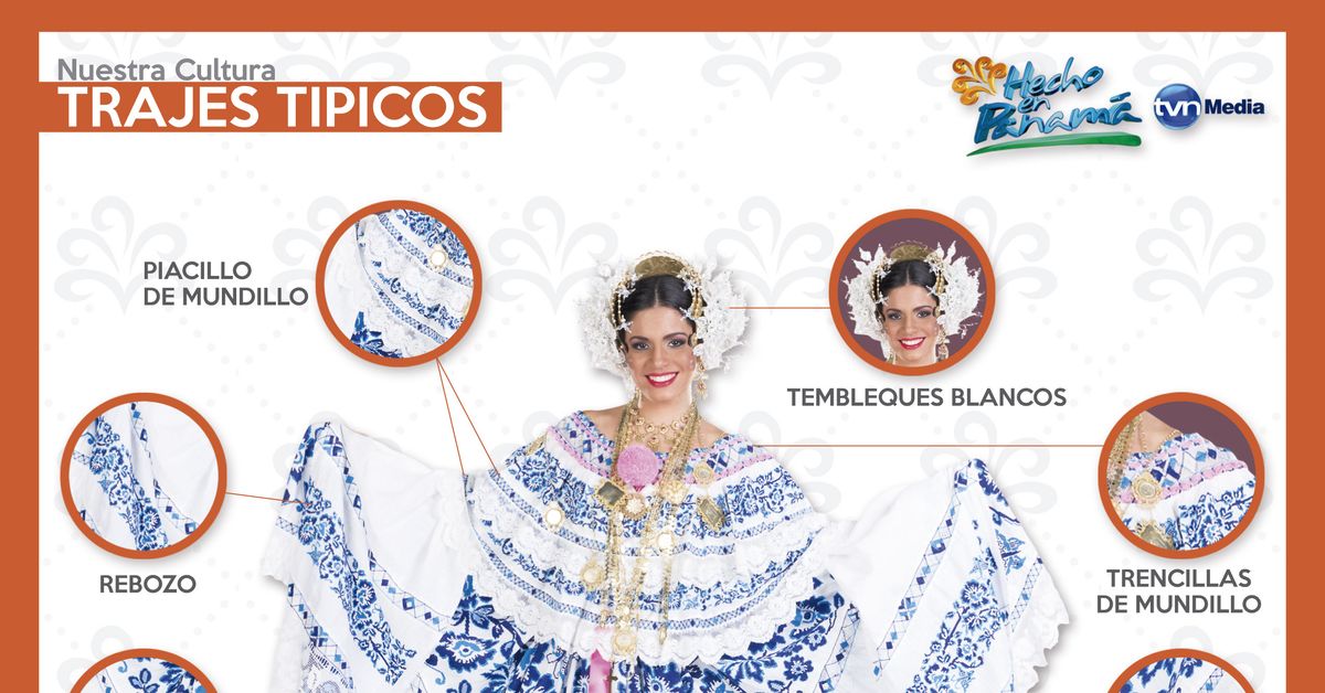 Pollera de Gala Marcada o Punto en cruz - Trajes Típicos | Tvn Panamá