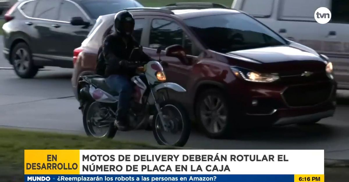 Motos de delivery deberán estar rotuladas con el número de placa ...