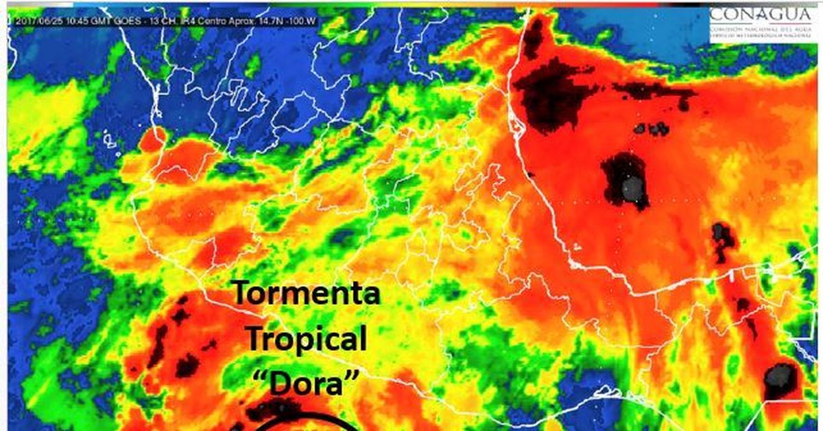 Se forma la tormenta tropical Dora frente las costas del sur de México ...