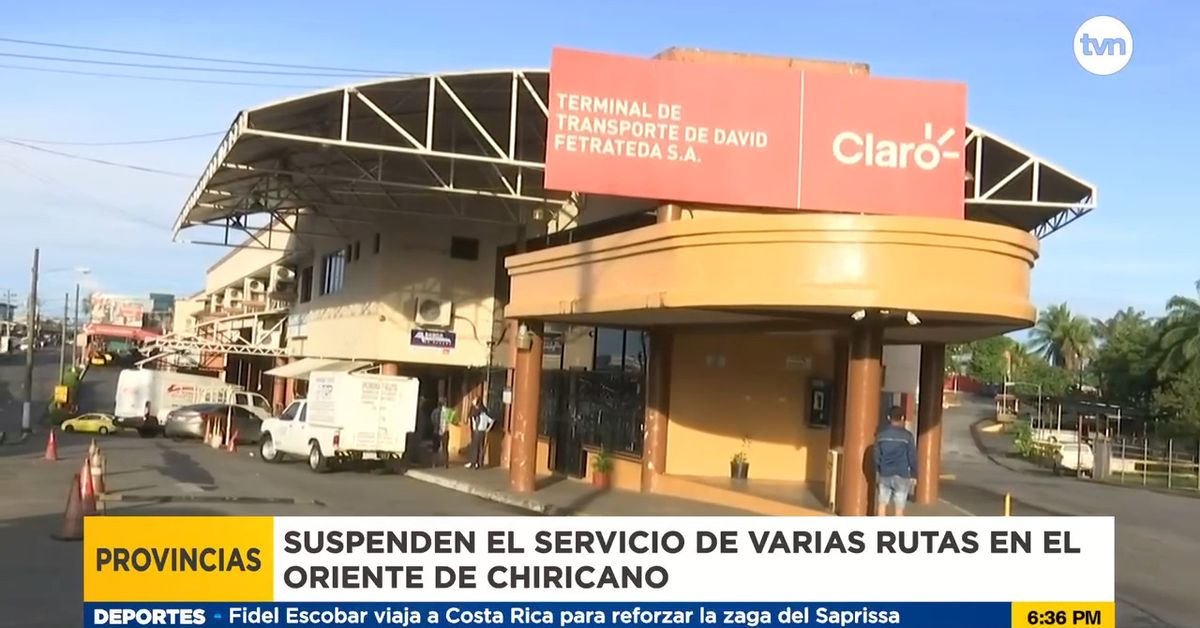 Chiriquí: Varias rutas de la terminal de David suspenden el servicio ...