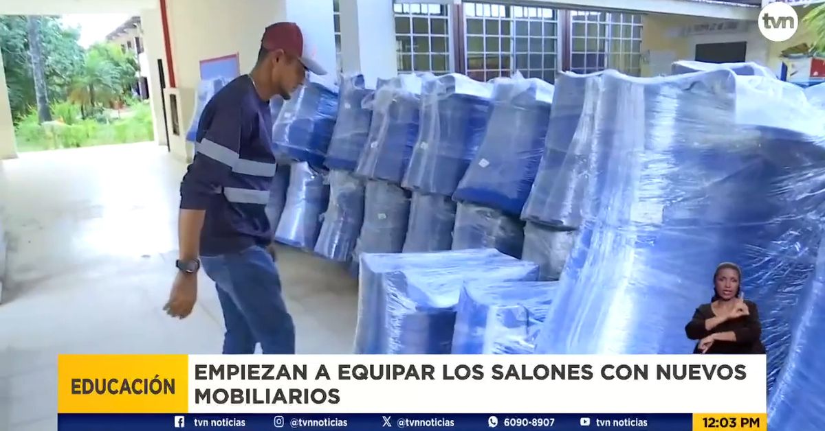 Año escolar 2024: Meduca realiza entrega de sillas en el colegio ...