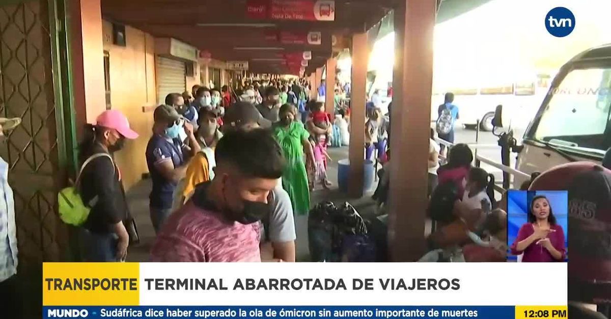 Viajeros abarrotan la terminal de transporte de David - Provincias ...