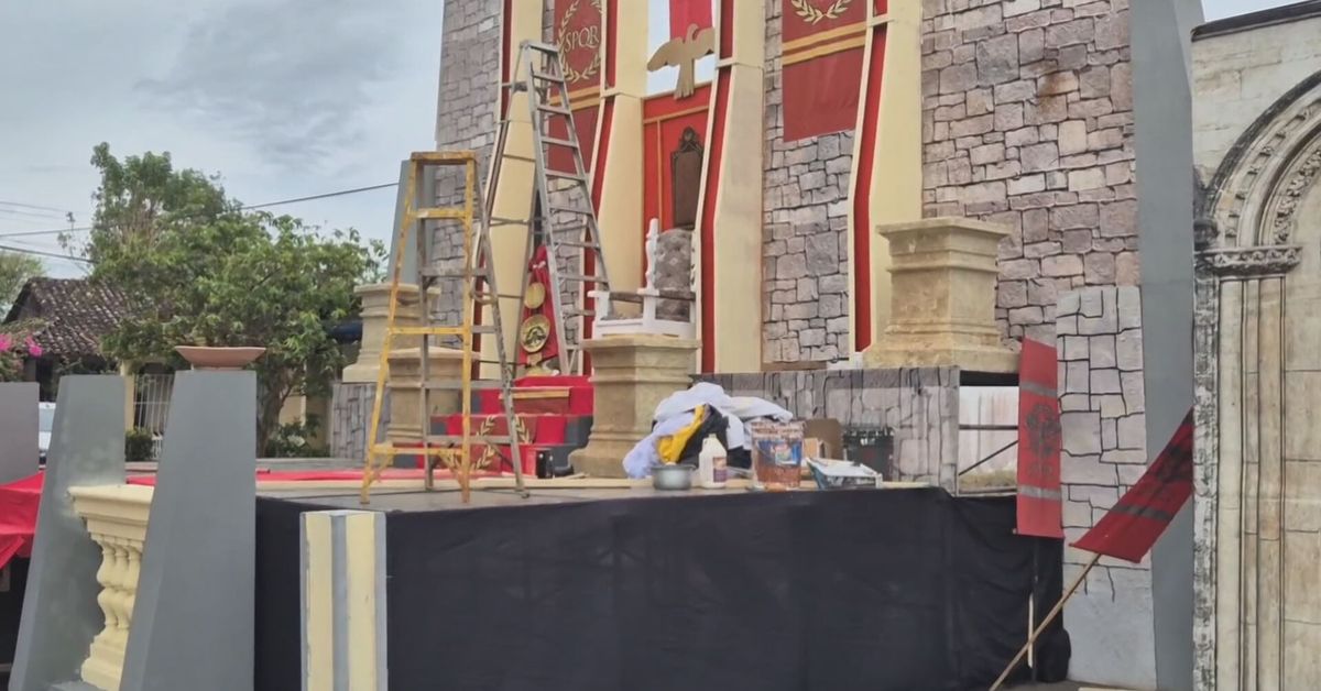 Listos los escenarios para representar la Pasión de Cristo en Pesé ...