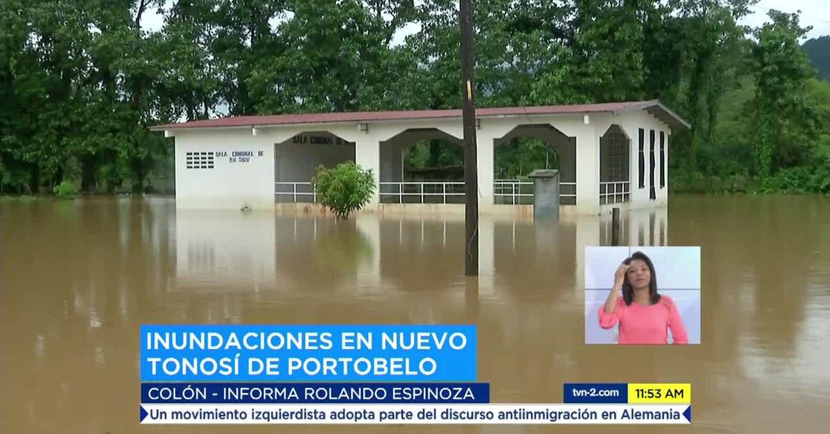 Reportan inundación en la vía hacia Nuevo Tonosí en Portobelo ...