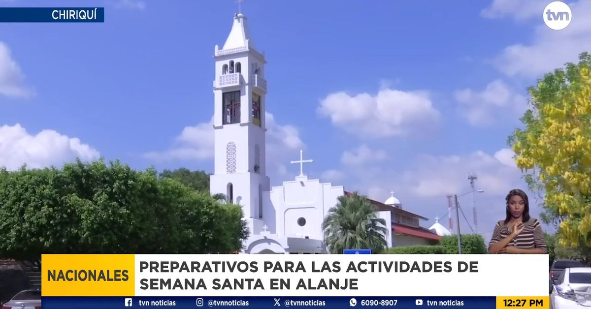 Alanje se prepara para la celebración de la Semana Santa - Nacionales ...