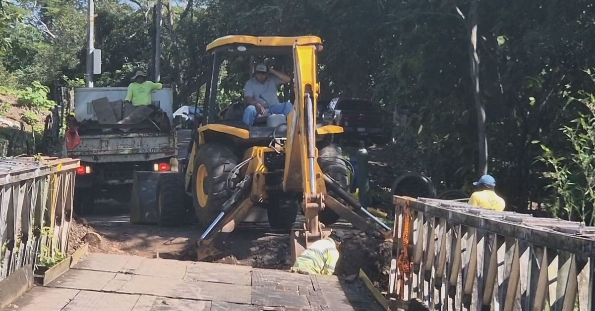 MOP avanza en la rehabilitacion del puente sobre el rio Cañazas en Veraguas - Nacionales | Tvn ...