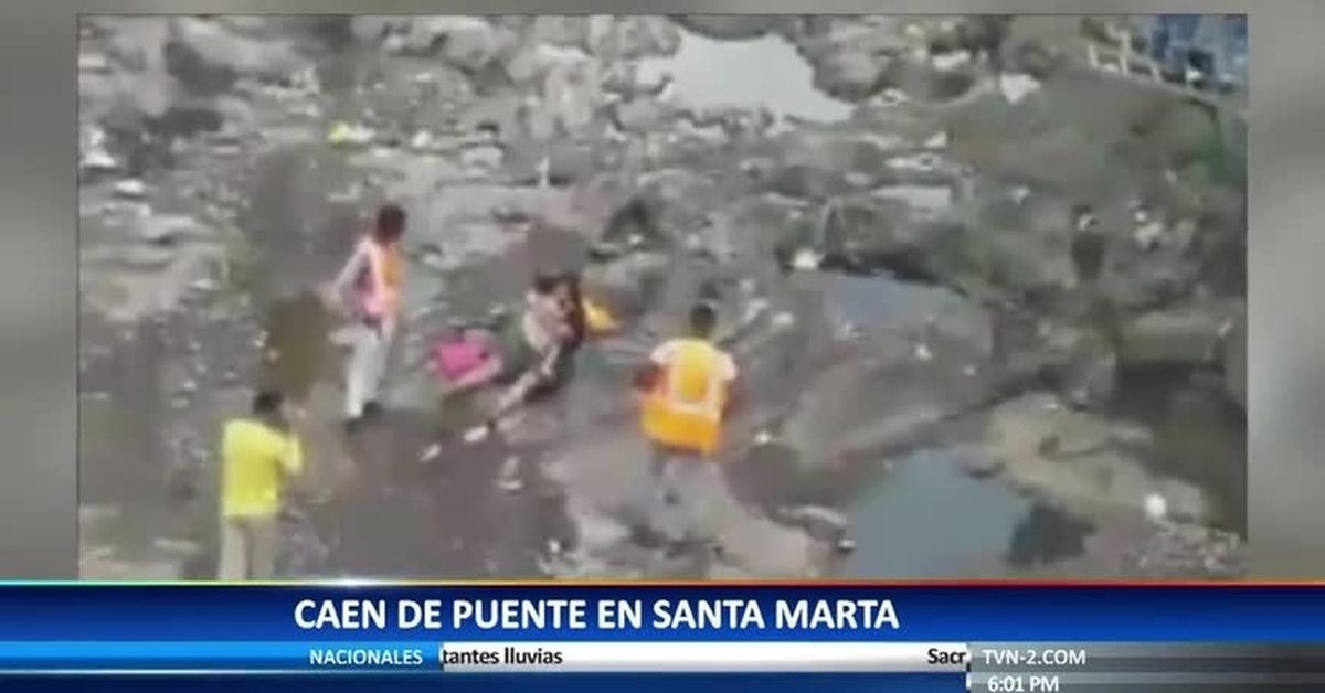 Una madre y su hija caen al vacío en el puente de Santa Marta ...