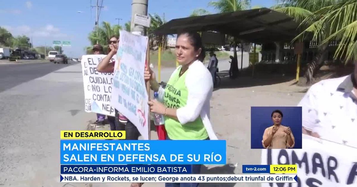 Protestan por contaminación del Río Pacora - Panamá | Tvn Panamá