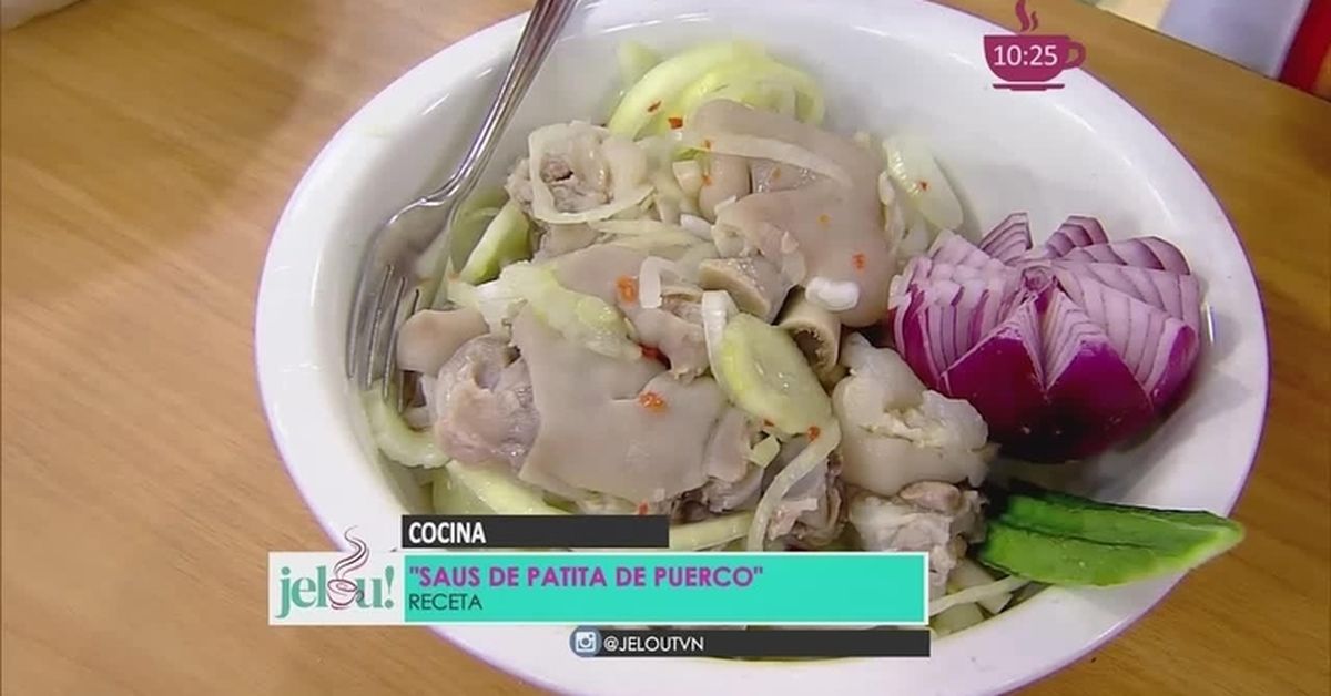 Vídeo | Saus de patita de puerco, una receta que no podía faltar en ...