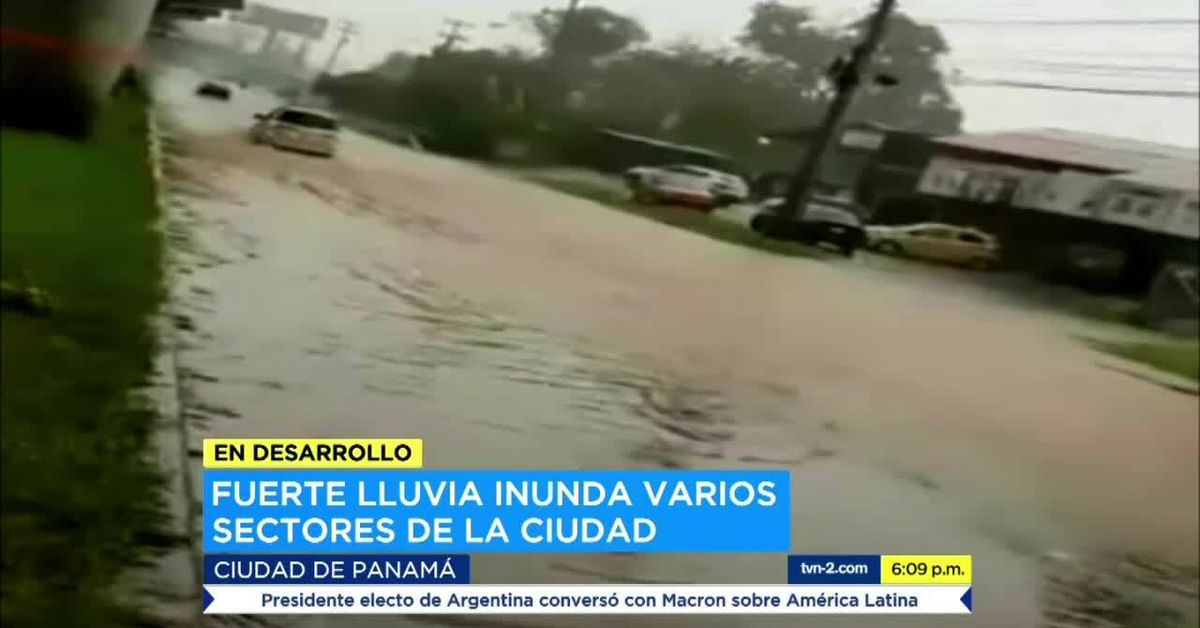 Reportan inundaciones en diferentes puntos de la ciudad de Panamá tras ...