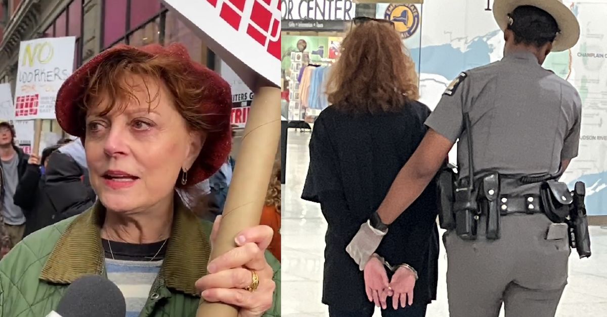Susan Sarandon arrestada por protestar en apoyo al aumento del salario ...
