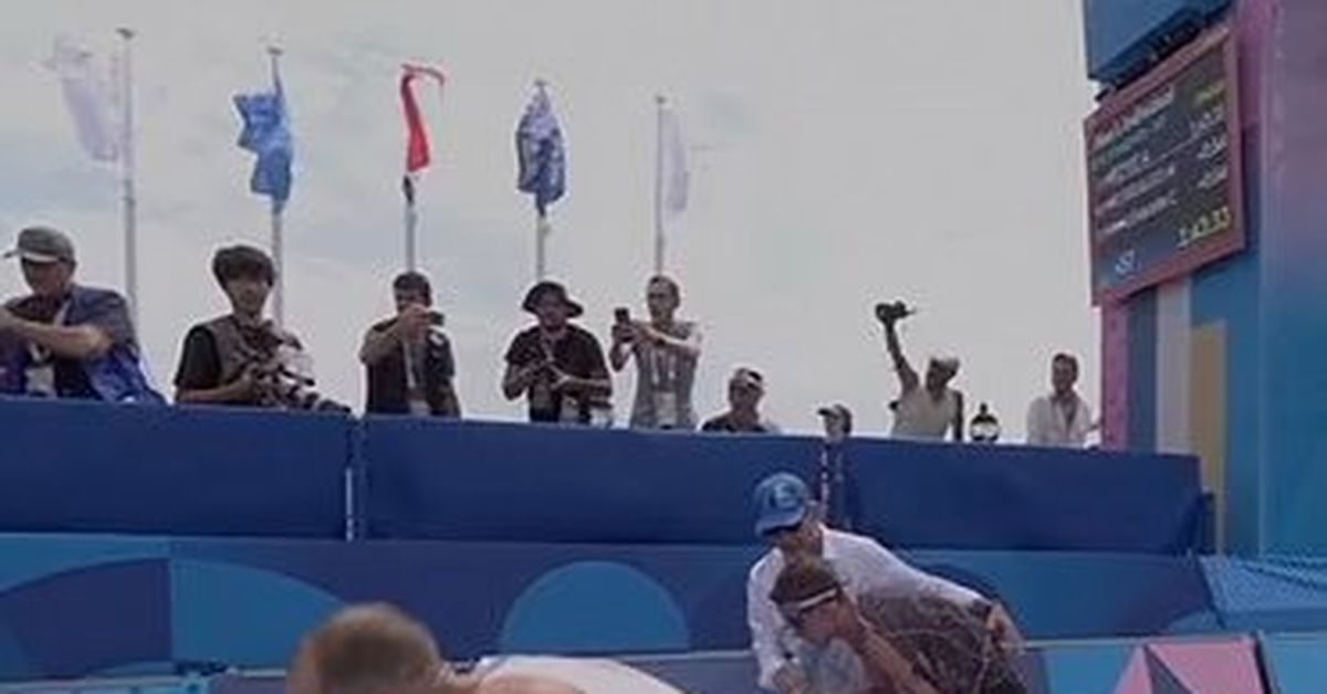 ¡Qué asco! Atleta canadiense vomitó hasta diez veces después de nadar en el río Sena - Show TVN ...