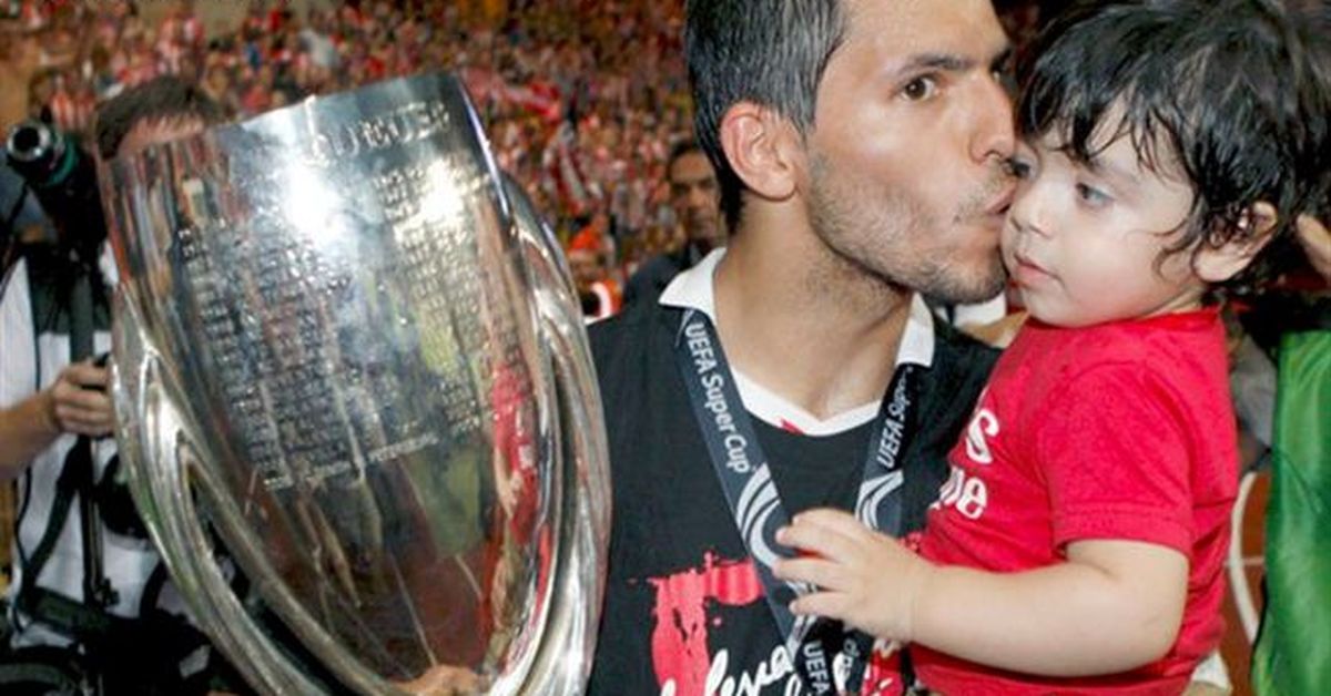 El Kun Agüero publica un video especial con su hijo Benja - Fútbol ...