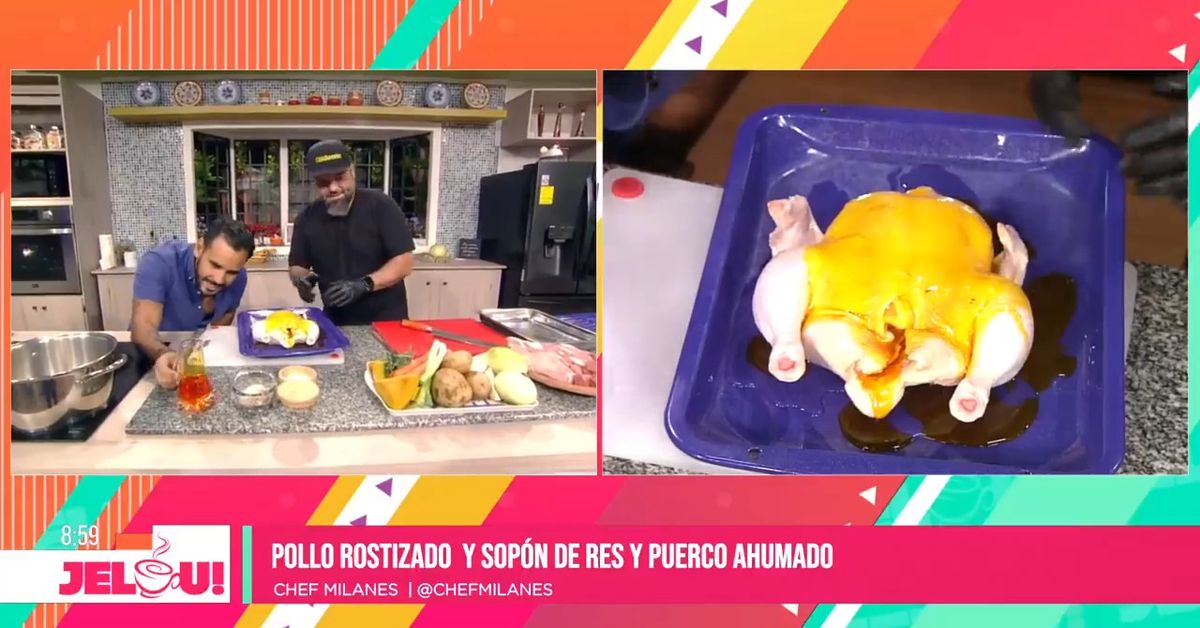 Vídeo | Receta: Pollo rostizado y sopón de res y puerco ahumado ...