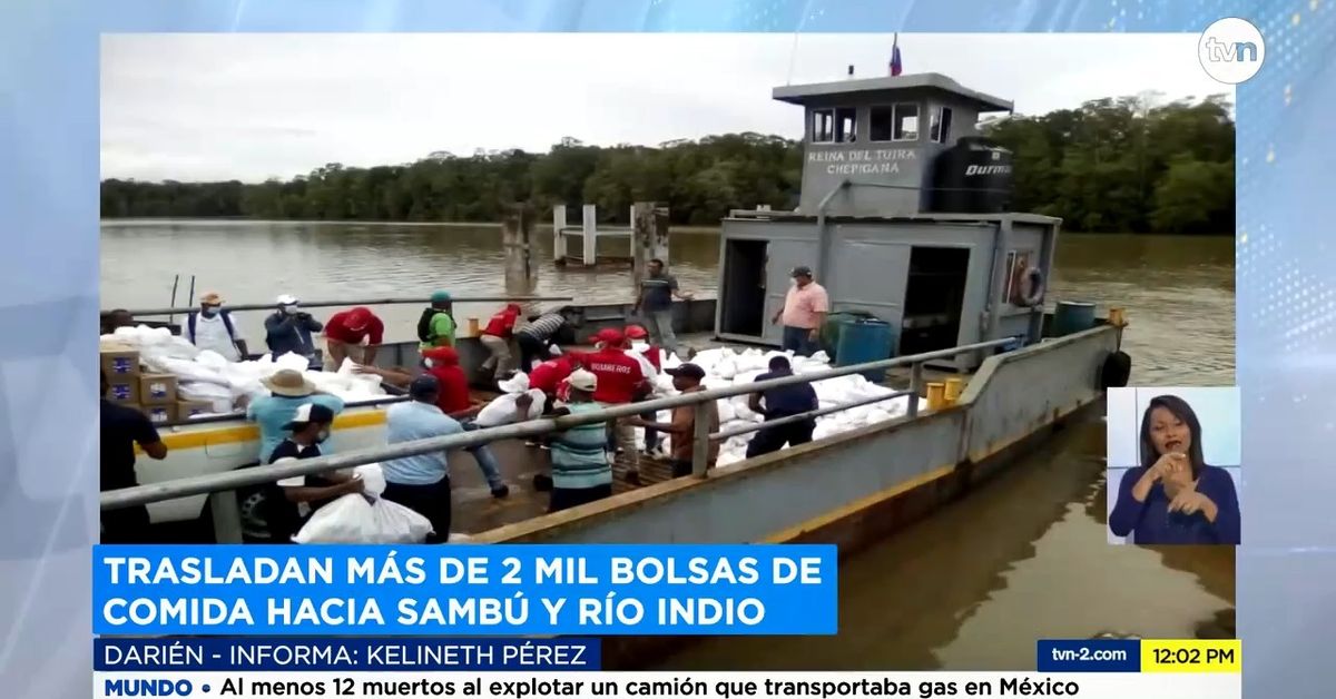 Más de 2 mil bolsas de comida llegan a Sambú y Río Indio en Darién ...