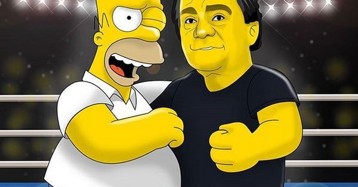 Homero Simpson visita a Roberto "Manos de Piedra" Durán - Boxeo | Tvn ...