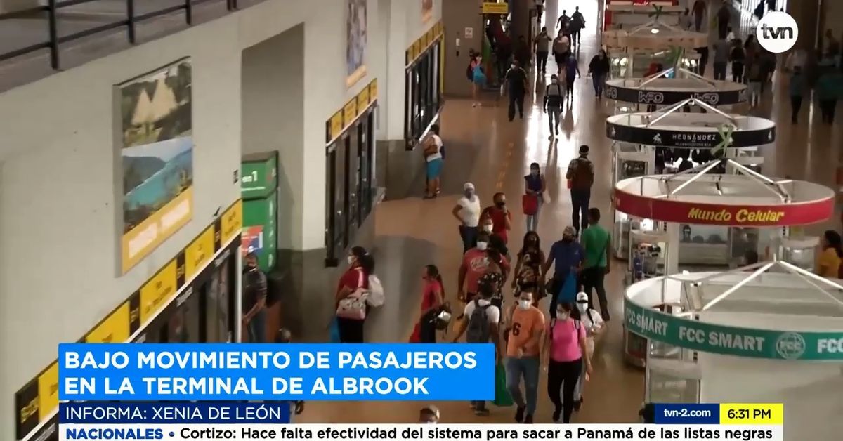 Poco movimiento de pasajeros en la Terminal de Albrook este viernes ...