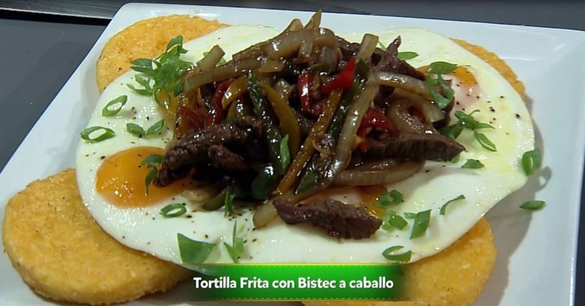 Vídeo | Tortilla frita con bistec a caballo - Recetas | Tvn Panamá