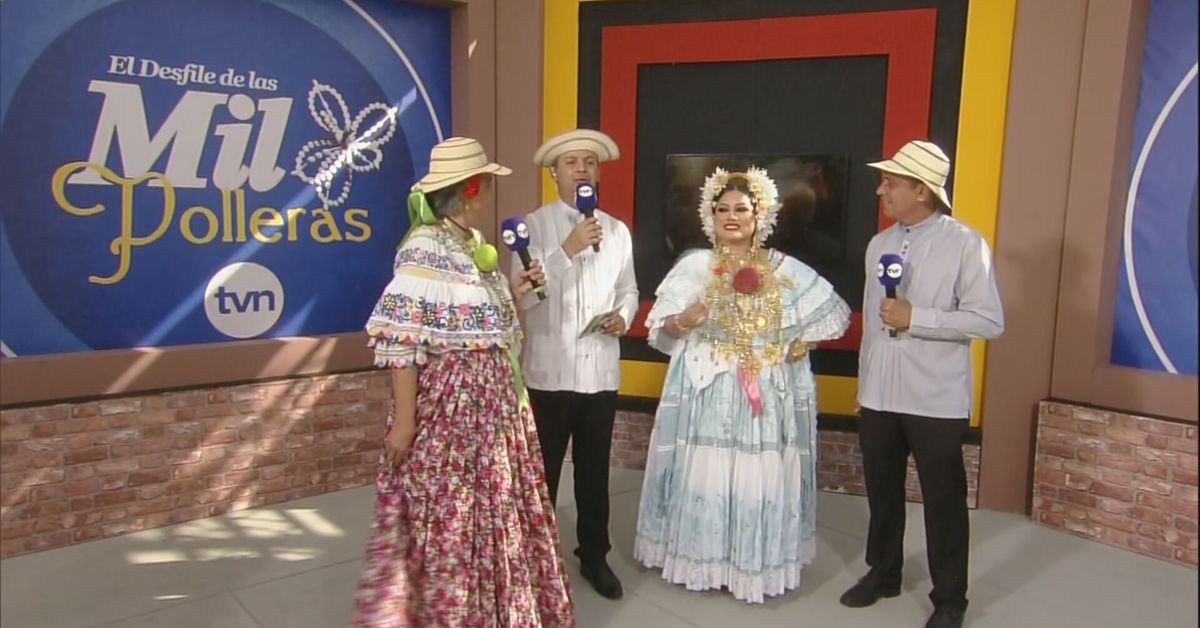 Vídeo | Mil Polleras 2024 | Descripción de pollera de gala talco al sol ...