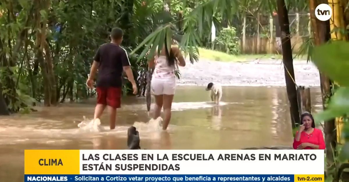 Inundaciones: Suspenden clases en escuela de Mariato por inundación ...