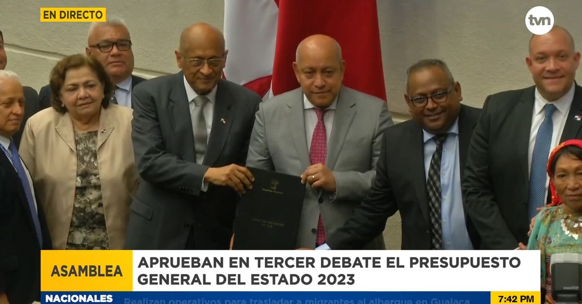 Presupuesto del Estado: Asamblea aprueba el Presupuesto General del Estado 2023 - Nacionales ...