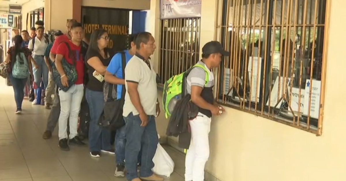Terminal de David registra movimiento de cientos de viajeros para ...
