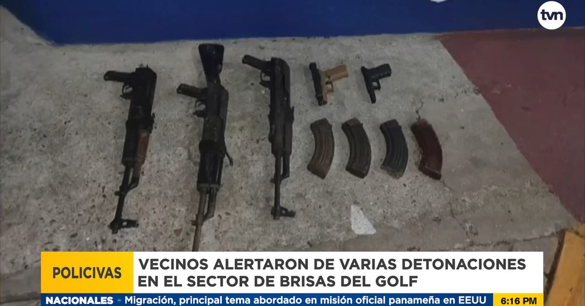 Crimen en Panamá: Policía detiene a tres personas con armas de guerra ...